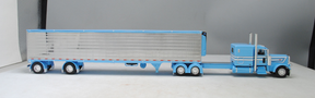 RETIRED #60-1322 1/64 Baby Blue Peterbilt 389 w/Reefer – JW Toy Trucks